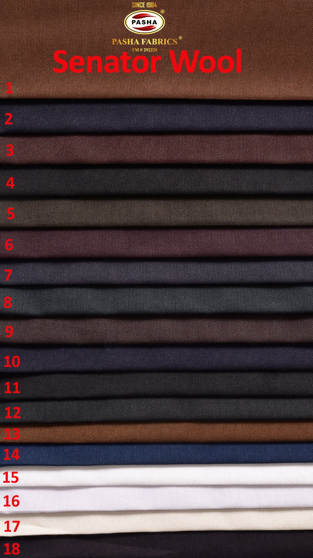 Senator Wool - Winter Blend – Pasha Fabrics